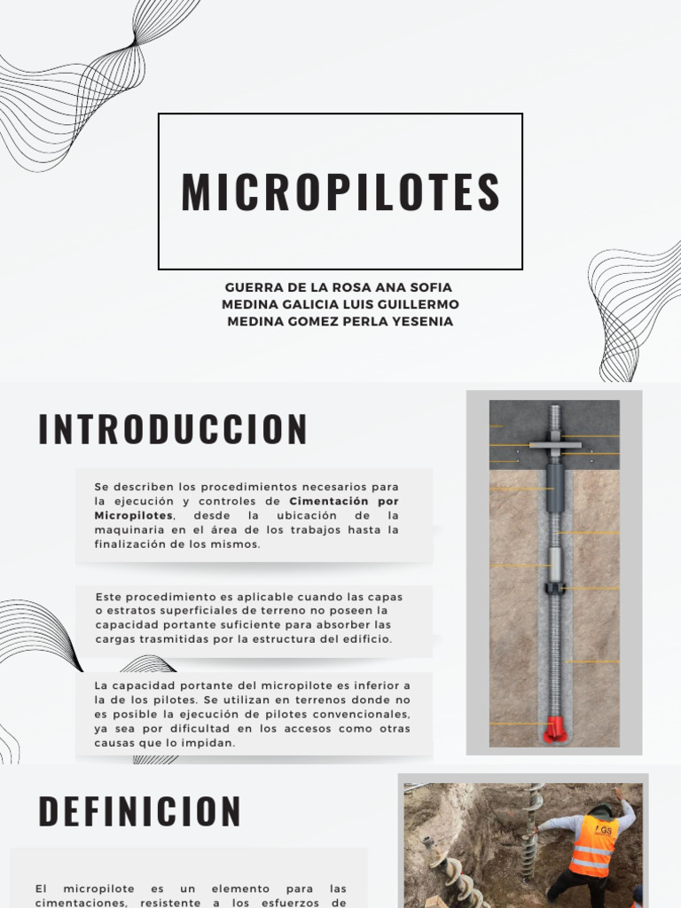 Cimentación Eficiente con Micropilotes | PDF | Fundación profunda ...