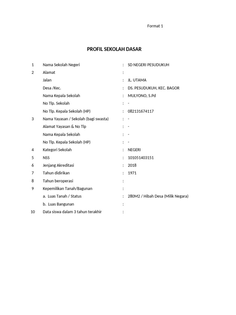 Edaran Sarpras 2019 SD | PDF