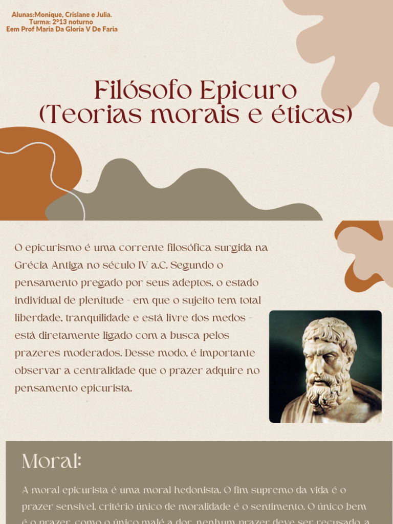 Filósofo Epicuro - 20240802 - 183034 - 0000 | PDF | Prazer | Felicidade