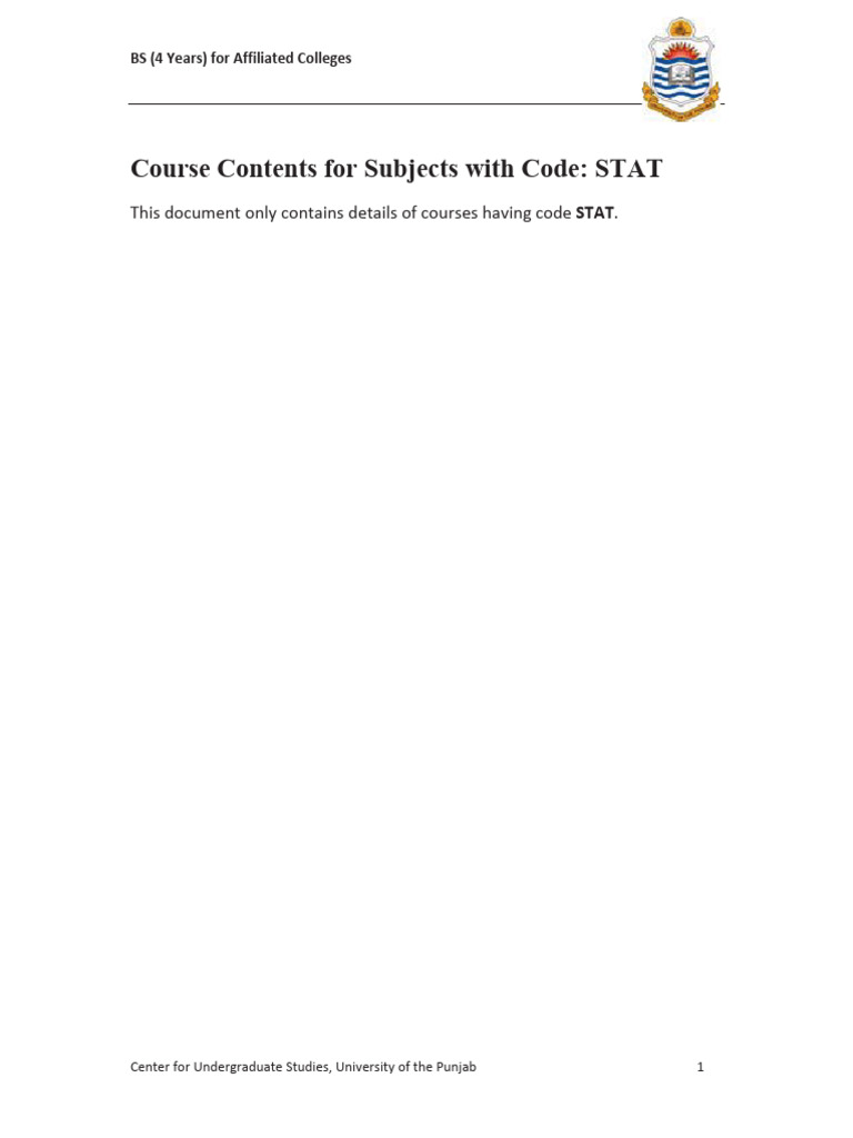 C - Stat 101 Stat 102 | PDF | Mean | Variance
