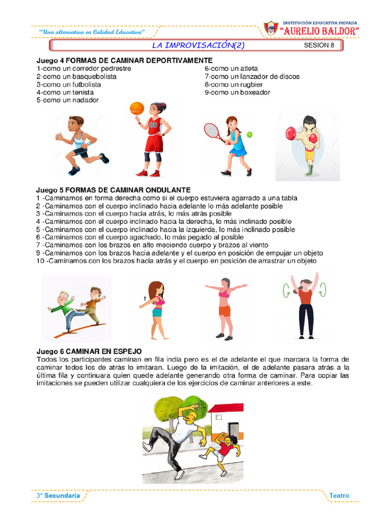 SESIÓN 2 y 3 - La Improvisacion | PDF