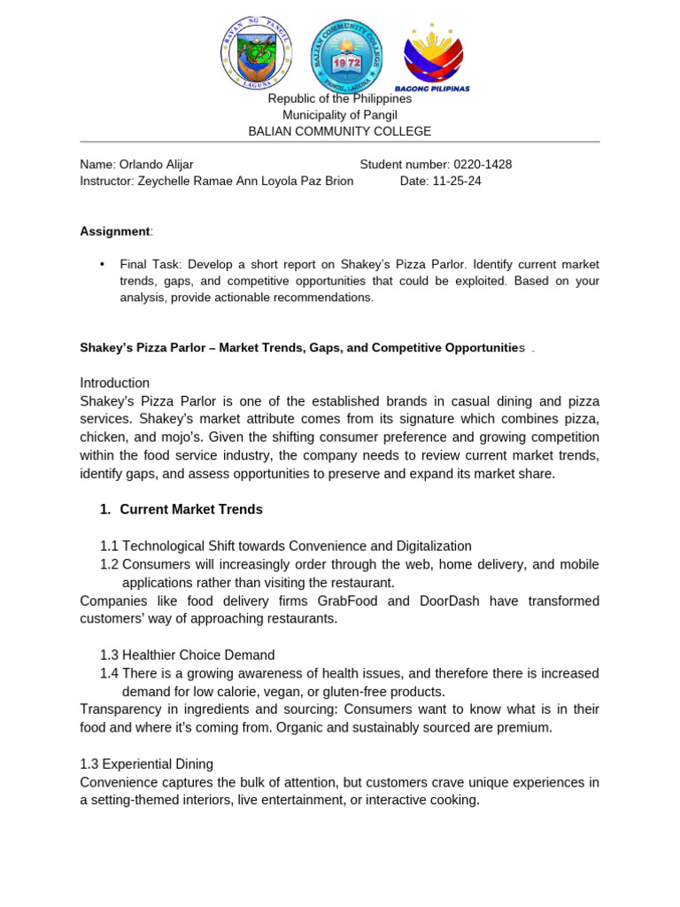 Assignment Final Task Pdf Marketing