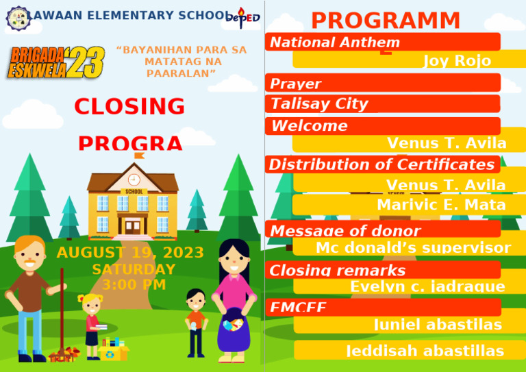School Event Program Details | PDF
