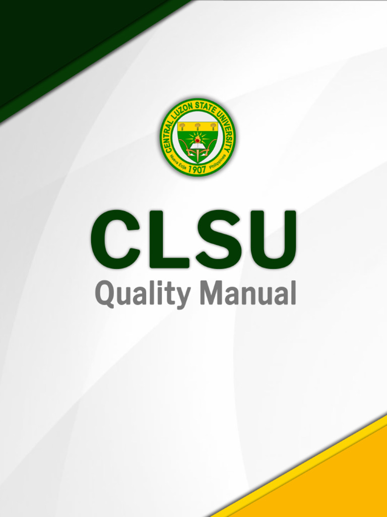 CLSU Quality Management Manual Overview | PDF | Quality Management ...