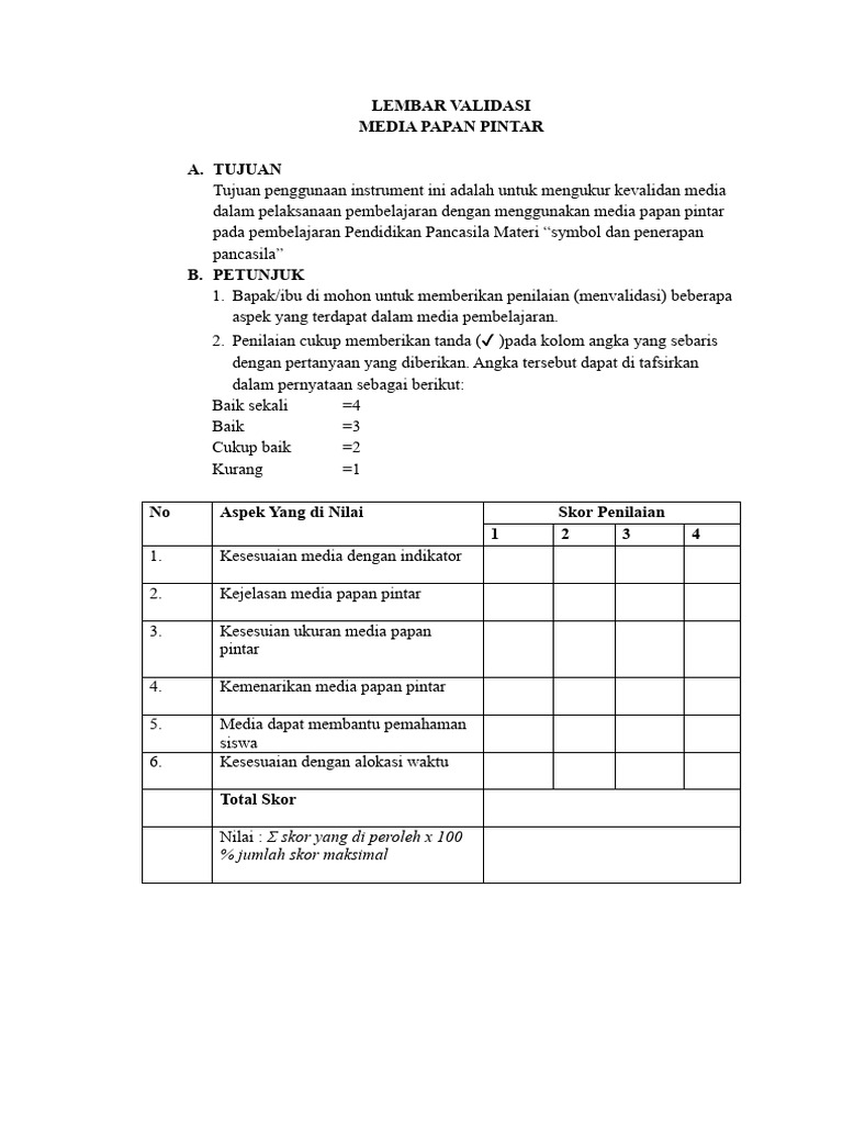 VALIDASI Media Dosen | PDF