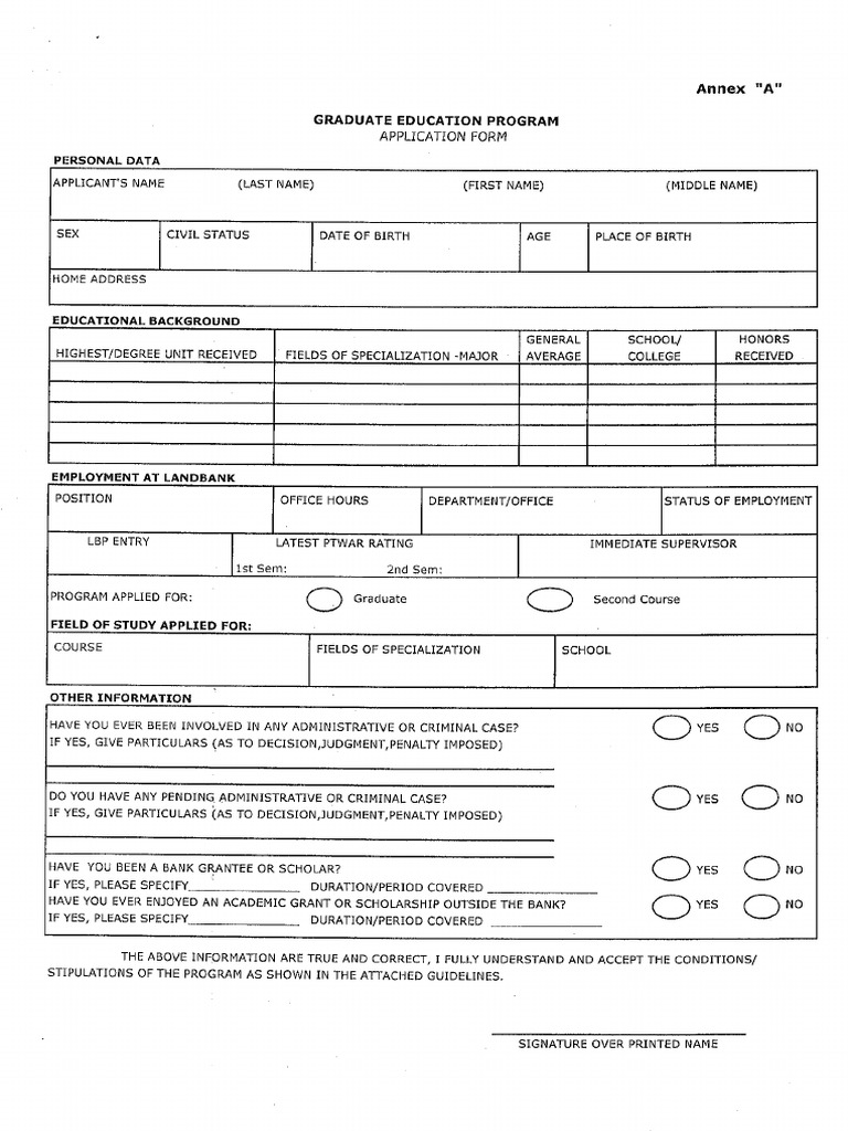 GEP Form | PDF