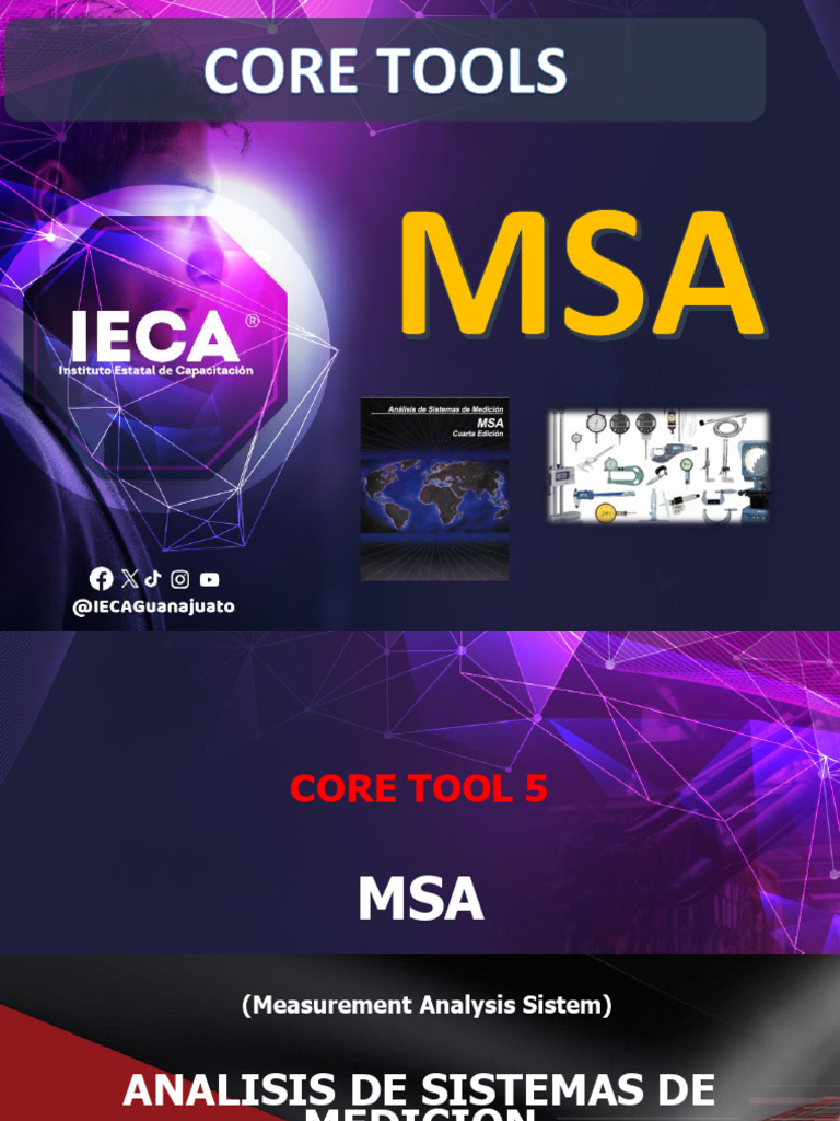Copia de Core Tools Msa | PDF | Medición | Calibración