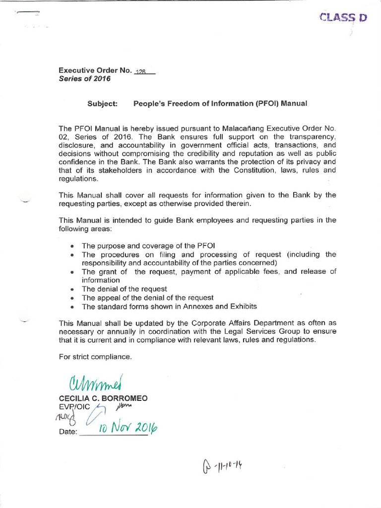 PFOI Manual - Compressed | PDF | Freedom Of Information Laws By Country | Identity Document