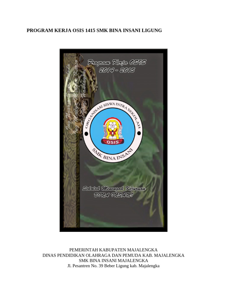 Proker SMK Miftahul Ulum Versi Alfi | PDF | Karier & Perkembangan | Bisnis