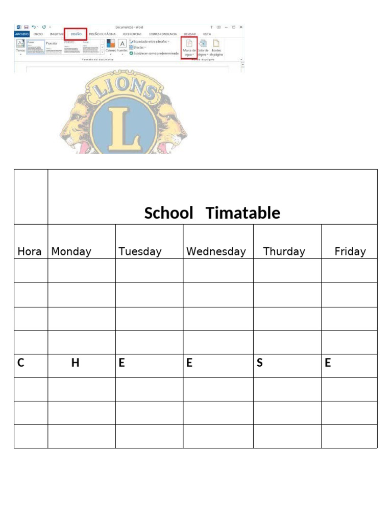 School Timetable Overview | PDF
