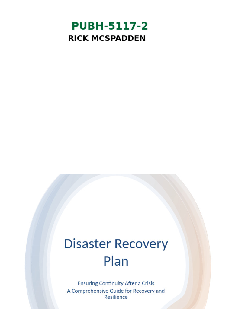 Disaster Recovery Plan With Examples Presentation | PDF | Disaster ...
