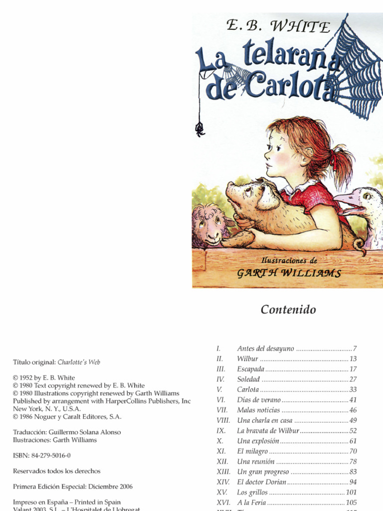 La Telarana de Carlota EB White PDF | PDF