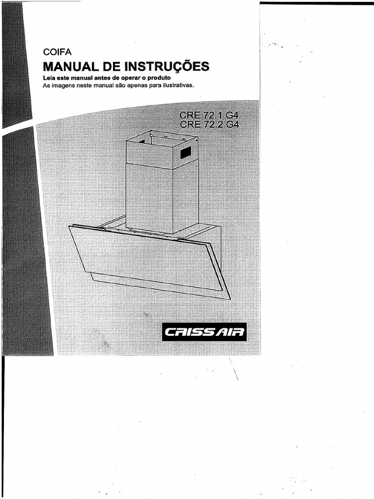 Manual Coifa Cre 72 G4 | PDF