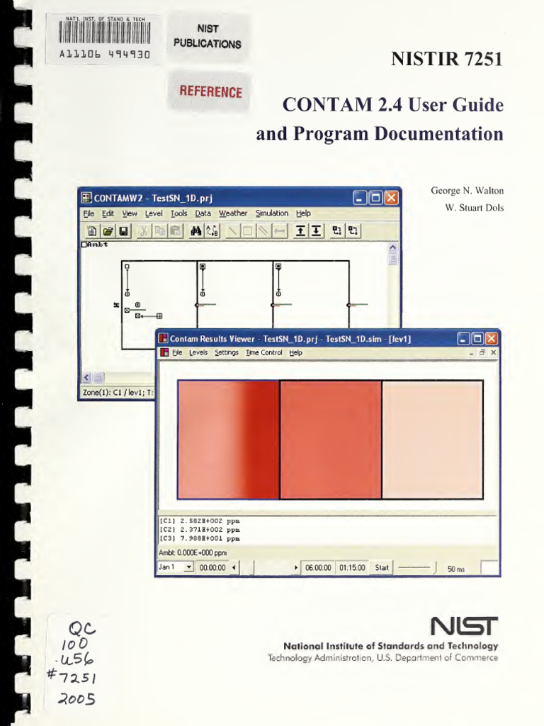 NISTIR 7251 CONTAM 2.4 User Guide and Program Documentation | PDF ...