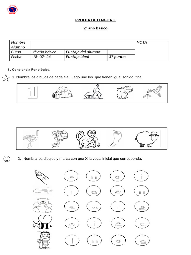 Control Vocales Matte | PDF