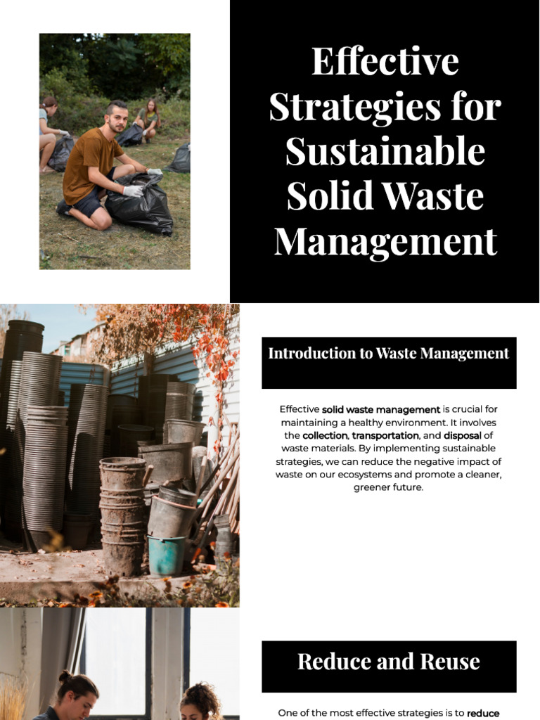Sustainable Solid Waste Management Strategies | PDF