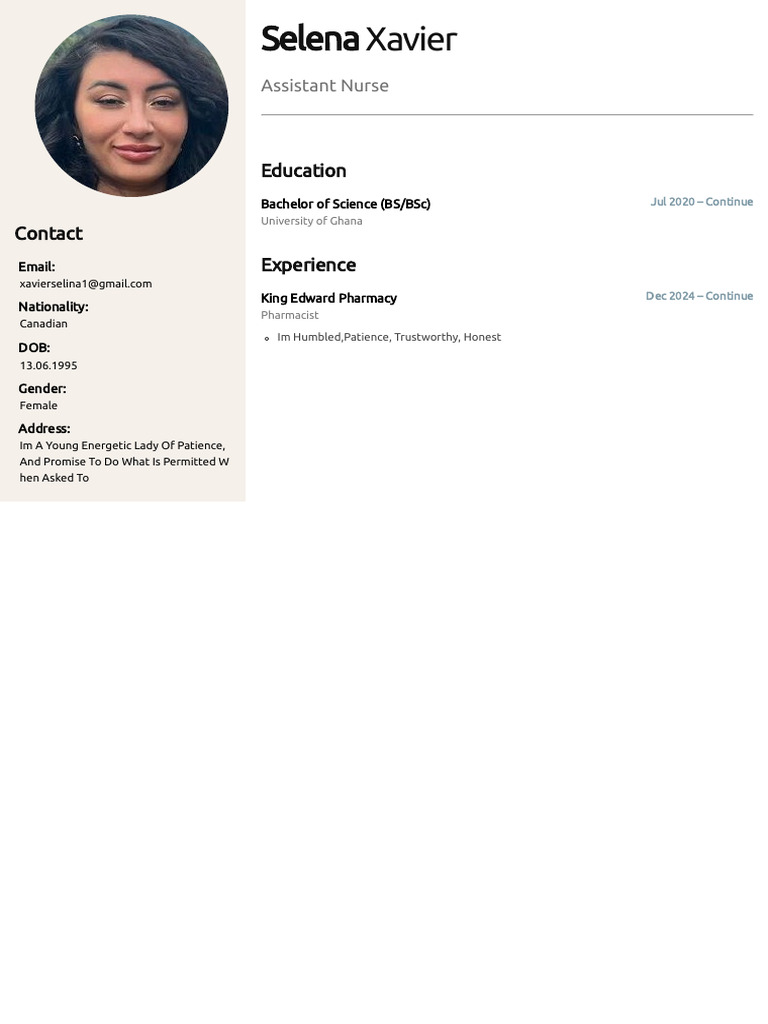 Selena Resume 429 | PDF