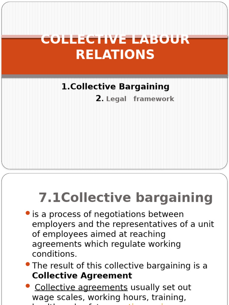 Unit 7 Collective Bargaining Notes | PDF | Collective Bargaining ...