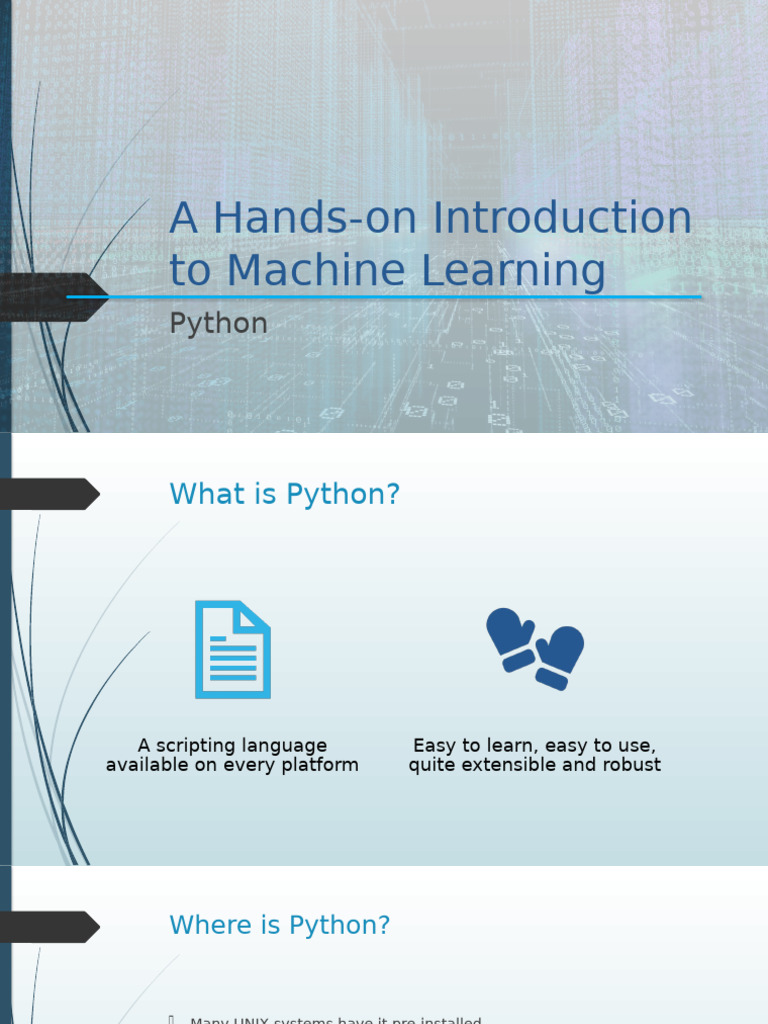 Python Basics for Machine Learning | PDF