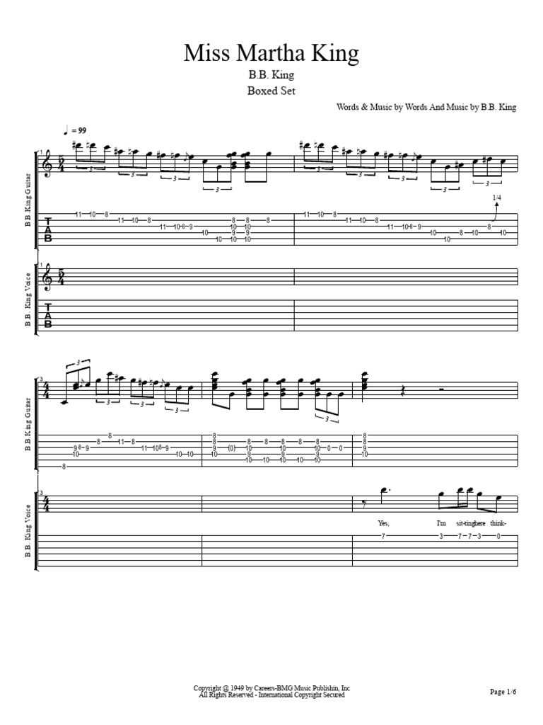B.B. King - Miss Martha King | PDF