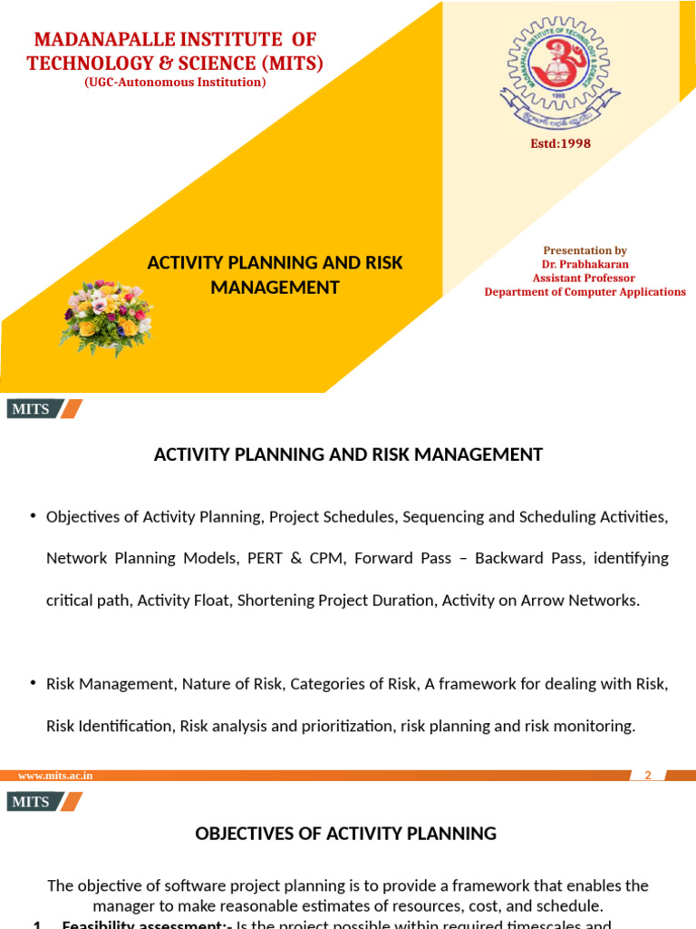 Activity Planning & Risk Management Guide | PDF