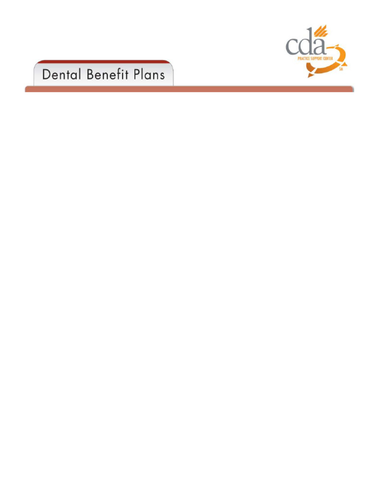 Dental Benefits Plan Handbook | PDF | Insurance | Health Maintenance ...