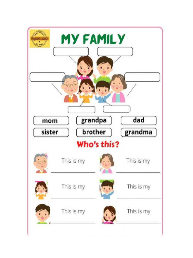 Soal Bahasa Inggris Family Dan Alat Sekolah | PDF