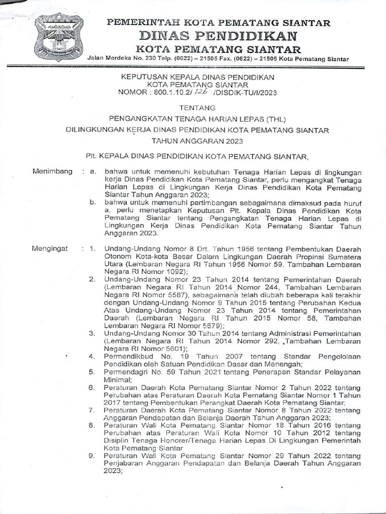 Surat Tugas 2023 - 0001 | PDF