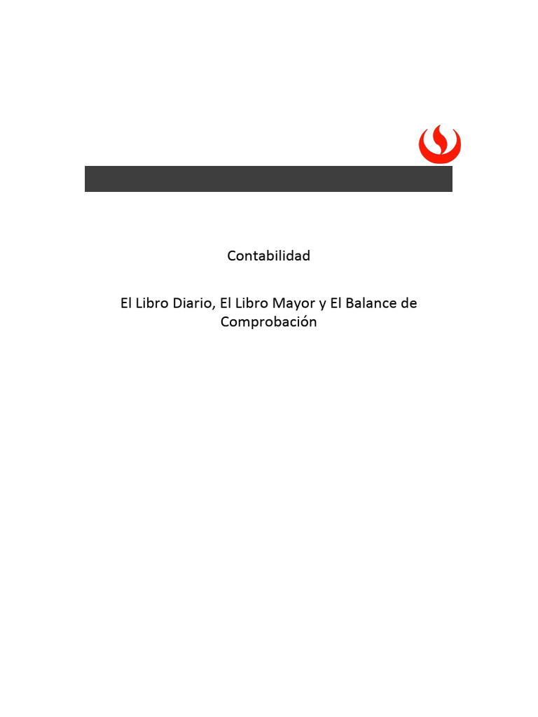 Material Adicional - El Libro Diario, El Libro Mayor y El Balance de Comprobación | PDF ...