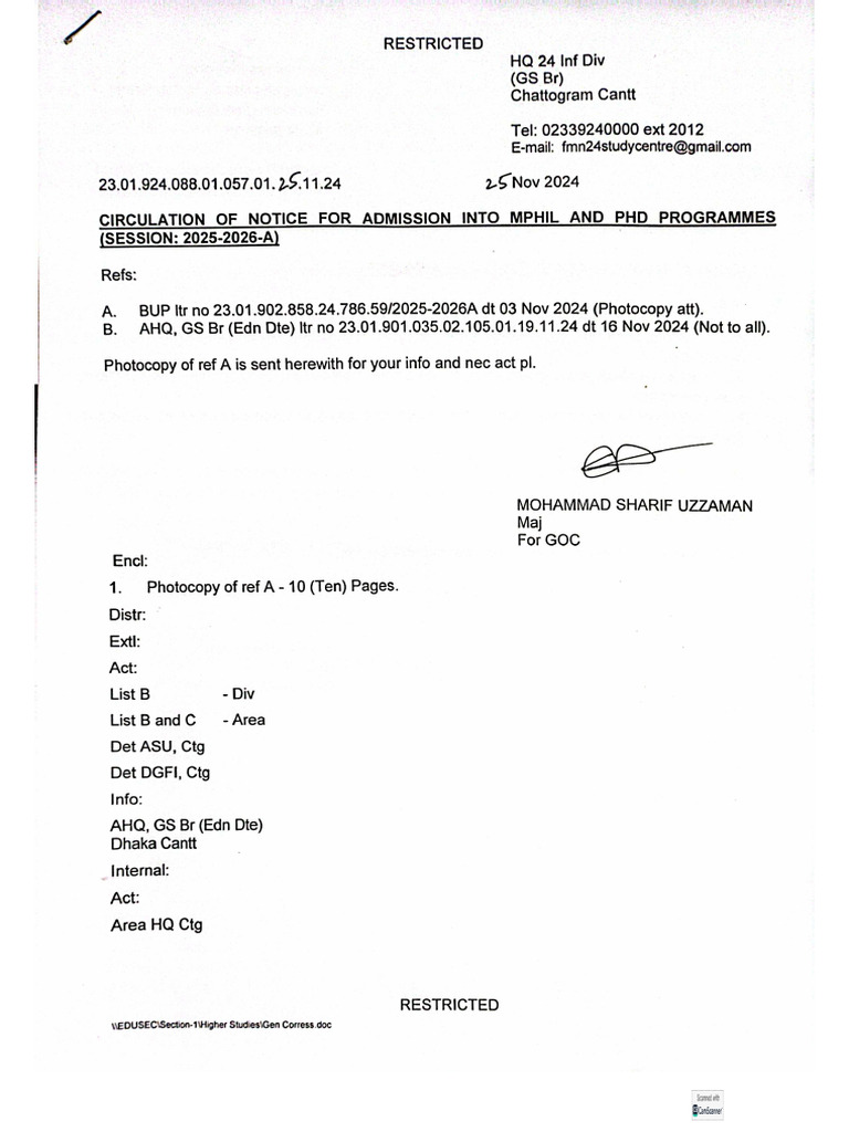 Cir of MPhil and PHD Programmes | PDF