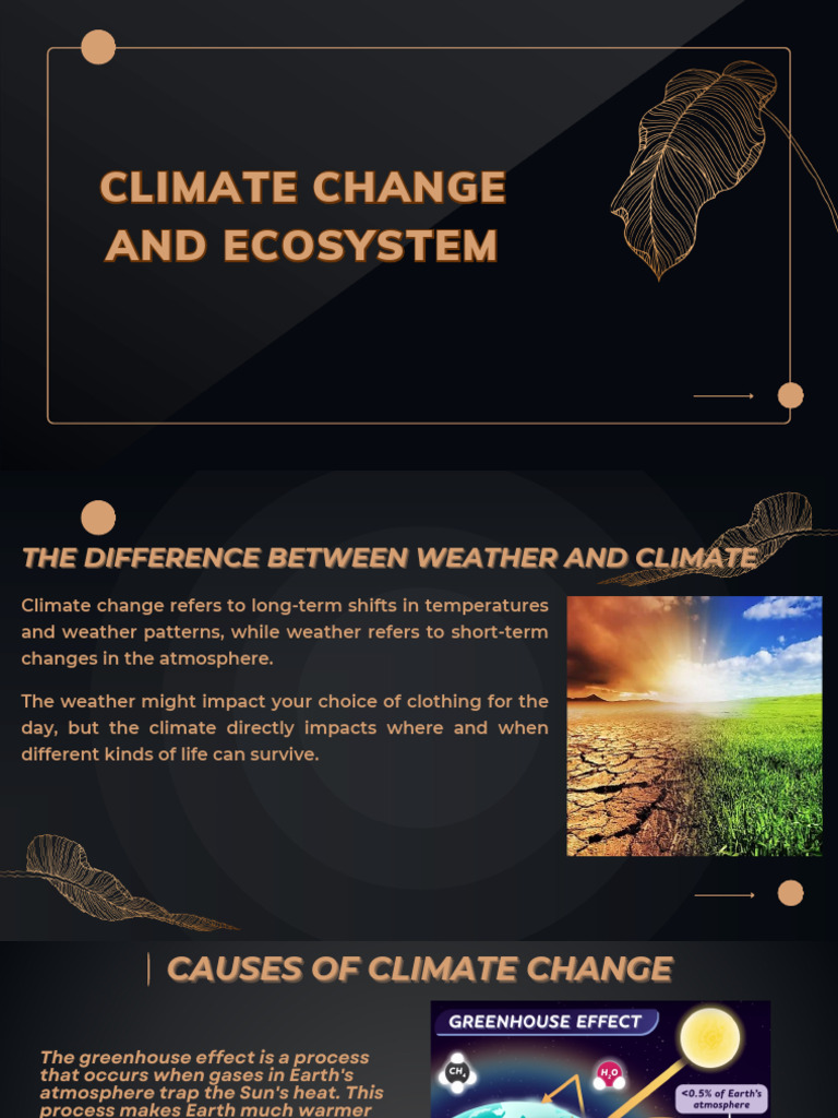 Climate Change and Ecosystem | PDF | Climate Change | Ecosystem