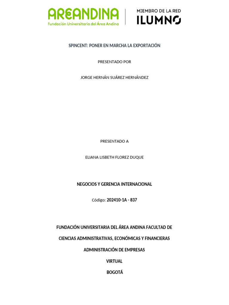 Estrategias de Exportación de SpinCent | PDF | El comercio ...