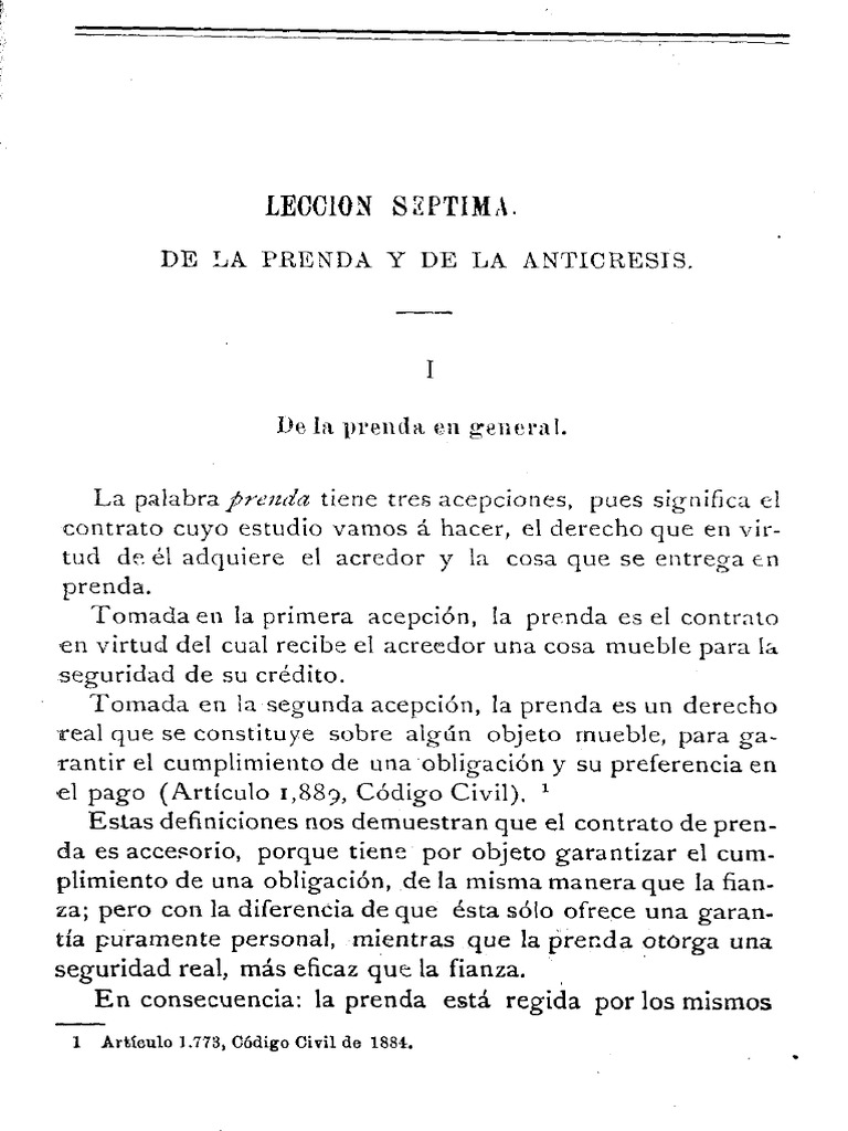 La Prenda | PDF