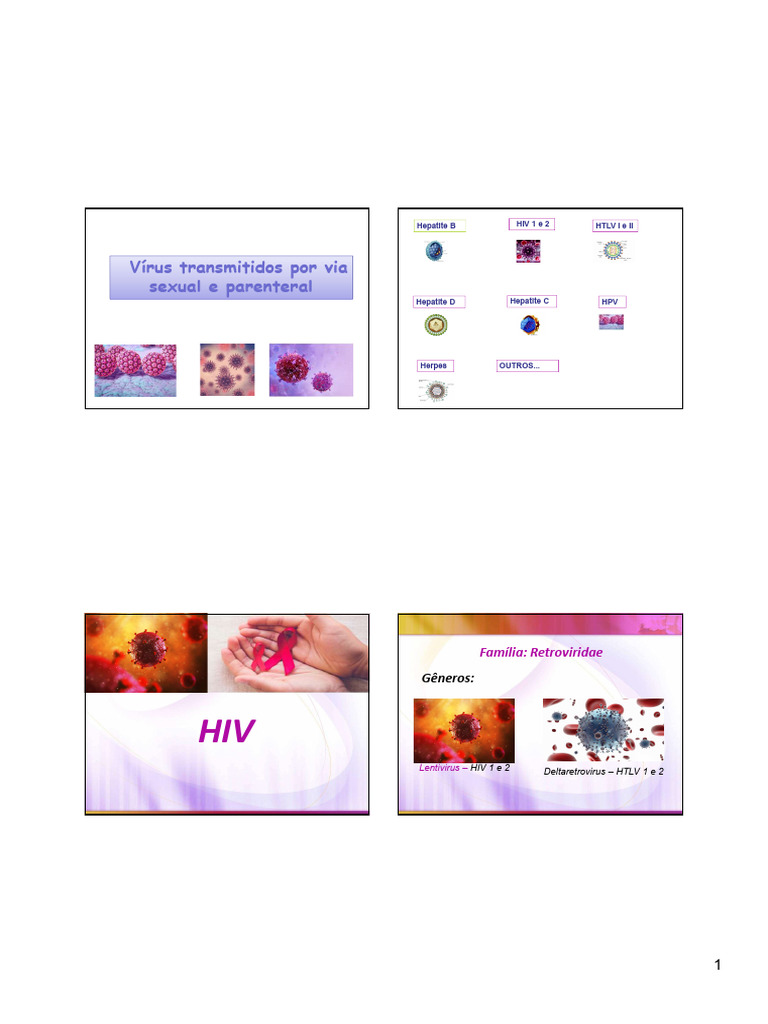 Vírus Sexuais e Hepatites: Transmissão e Diagnóstico | PDF | HIV | Vírus
