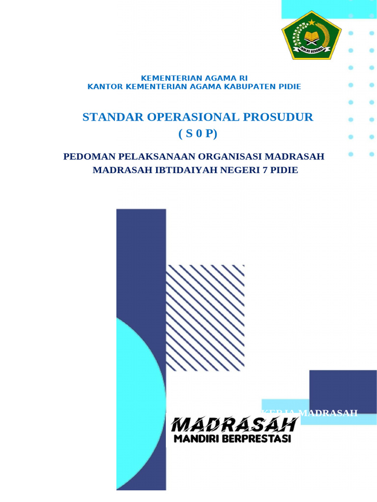 SOP MIN 7 Pidie - (KKM) | PDF