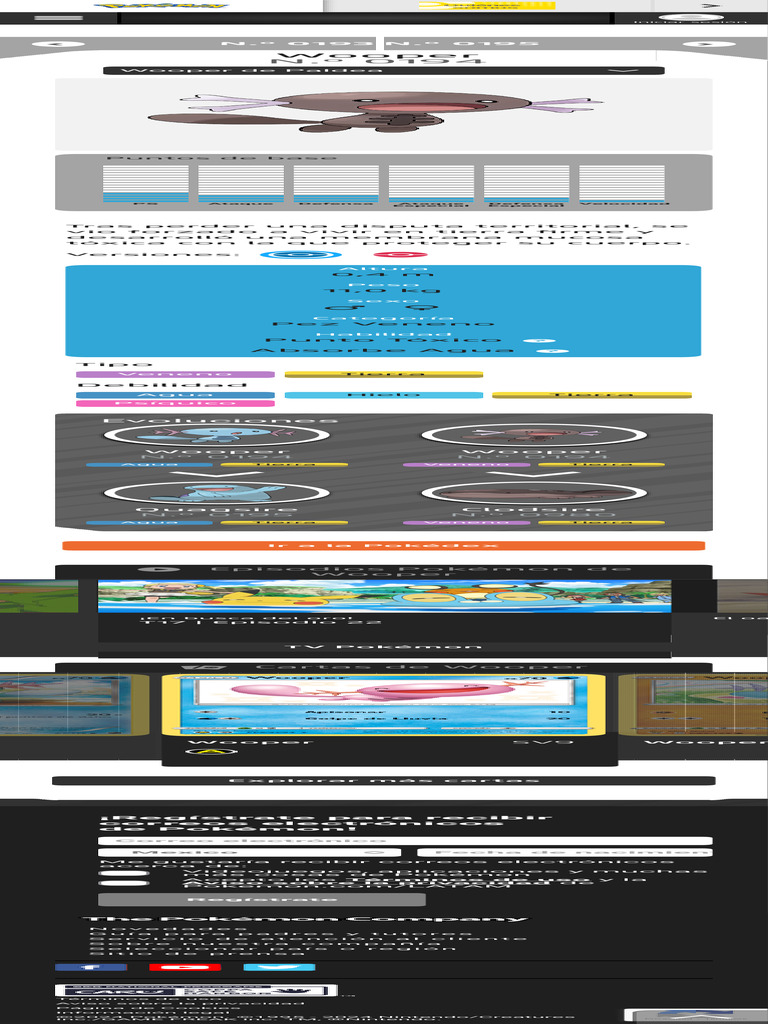 Wooper Pokédex | PDF | Juegos japoneses | Nintendo
