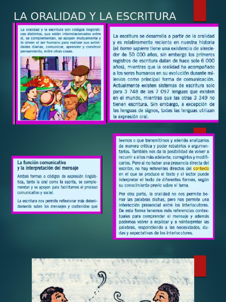 La Oralidad y La Escritura | PDF