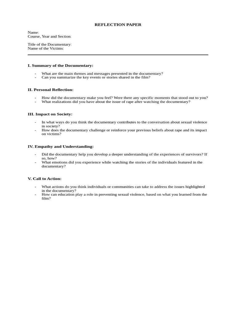 Reflection Paper | PDF