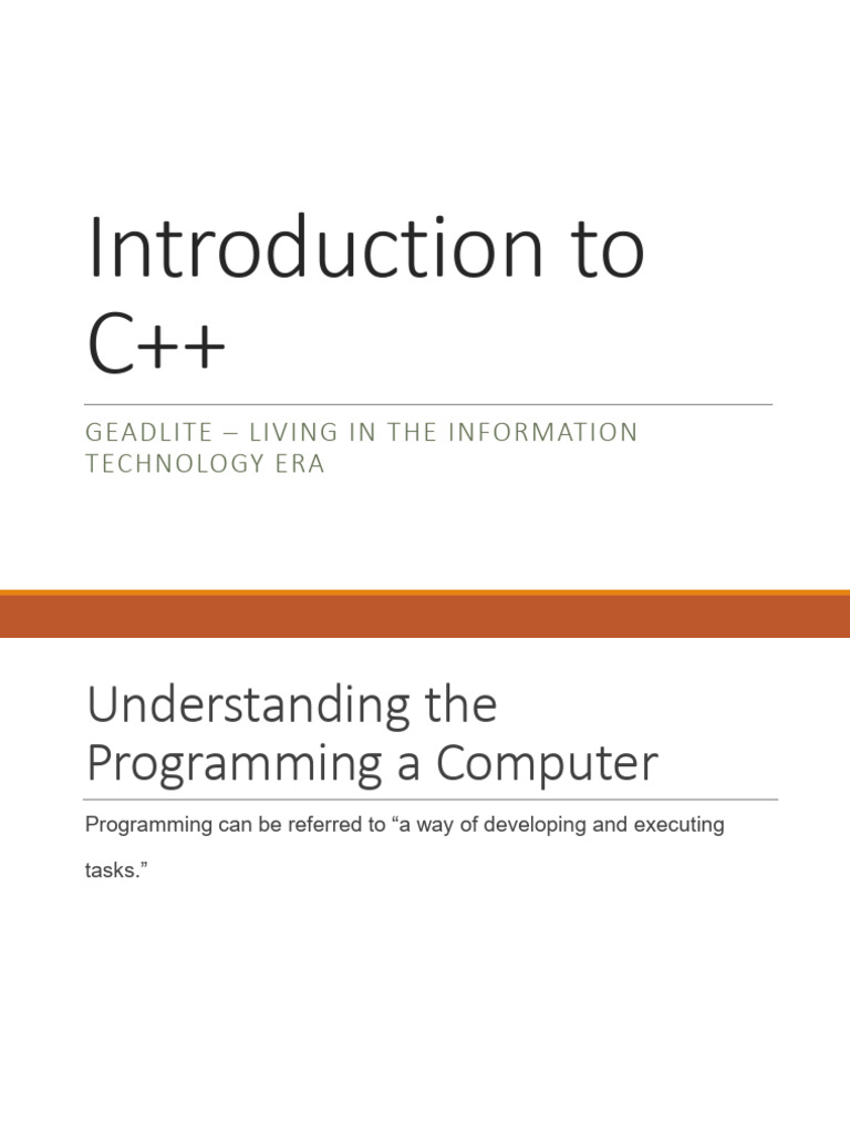 Lesson 1 Introduction To C | PDF | Computer Programming | Computer Program