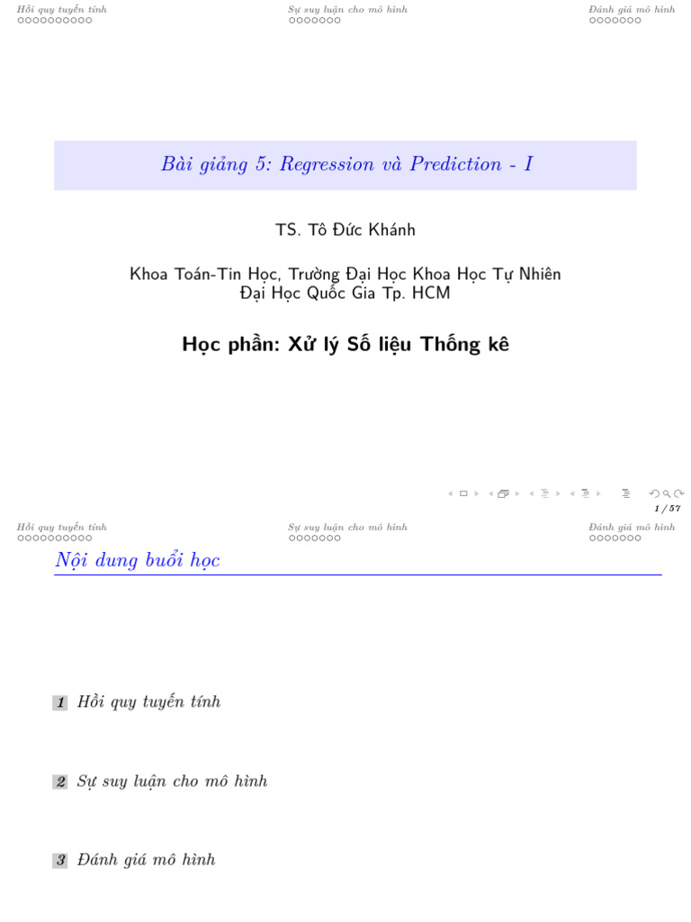 Lecture 05 Regression Prediction | PDF