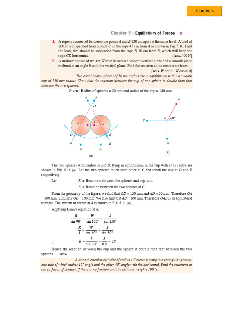 Engineering Mechanics by RR - Bose-2 | PDF | Sphere | Force