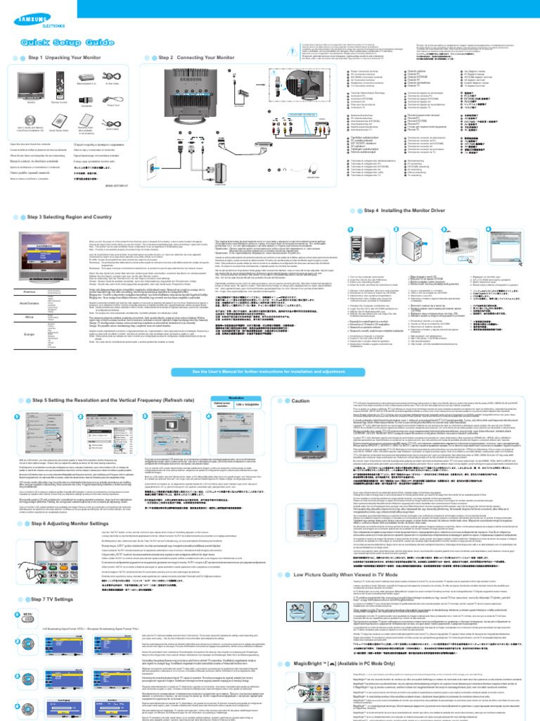 Samsung SyncMaster 910MP Manual v1.0 (2005) | PDF