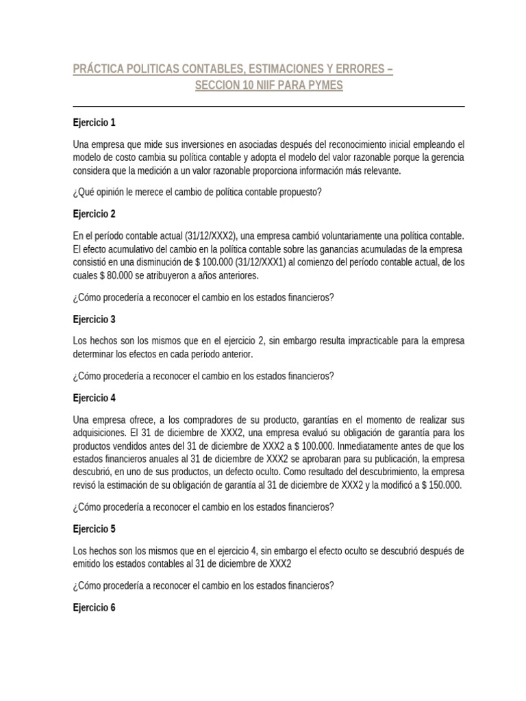 MoÌ Dulo II - Letra de Ejercicios PraÌ Ctica PoliÌ Ticas, Estimaciones, Errores - SeccioÌ N 10 ...