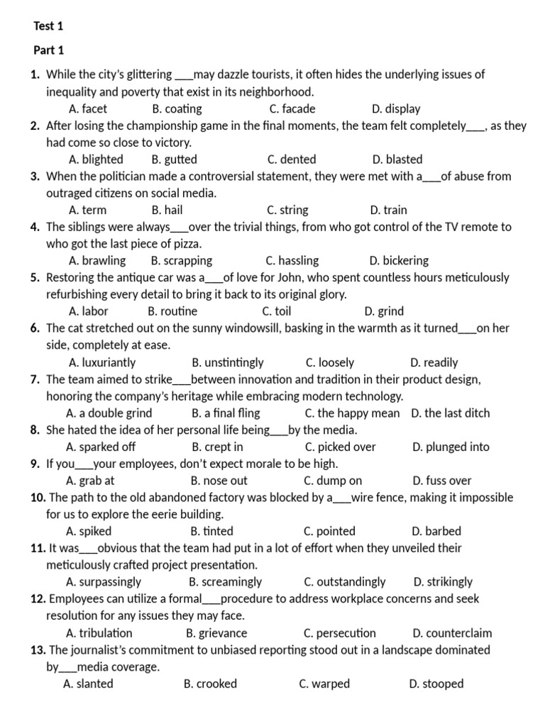 Lexico-Grammar (Advanced) | PDF