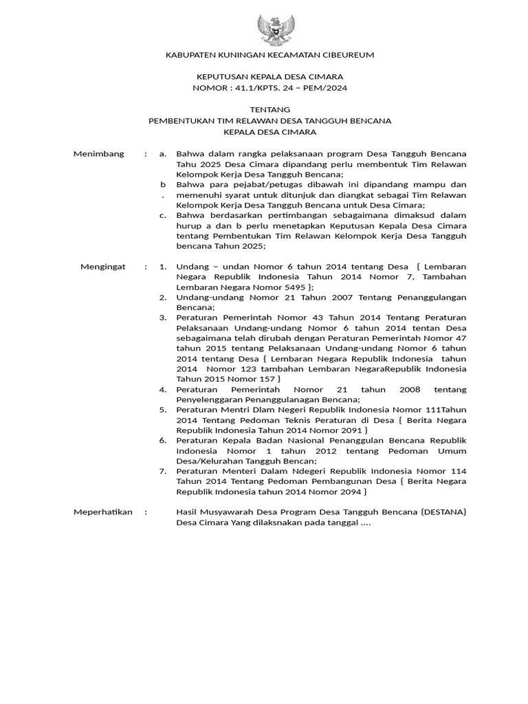 RBP DESA CIMARA Revisi | PDF