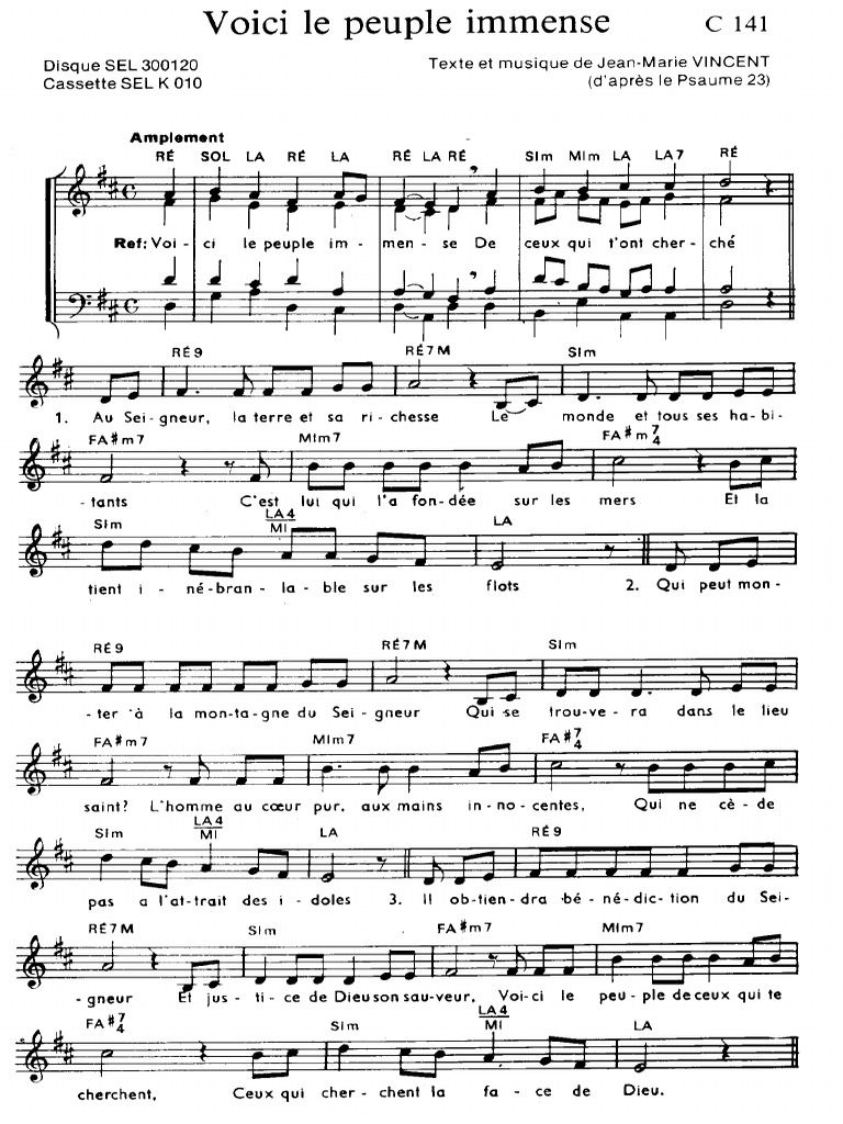 Voici Le Peuple Immense C 141 | PDF