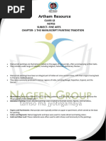 Fine Art Short Notes Class 11 Handwritten by Team Desire IAS | PDF