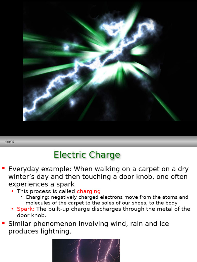 Basics of Electric Charge and Conductivity | PDF | Electric Charge | Electron