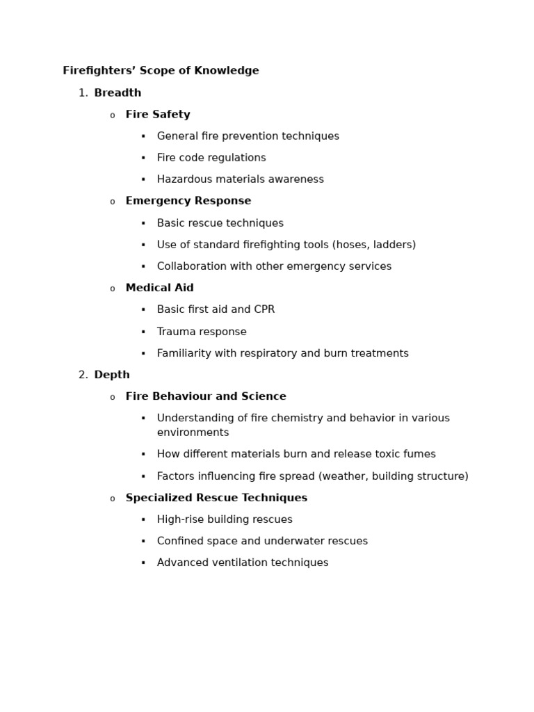 Firefighters Scope Example | PDF
