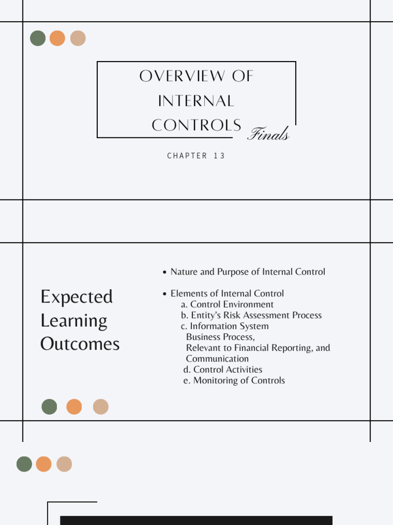 Chapter-13-Overview-of-Internal-Controls | PDF | Internal Control ...